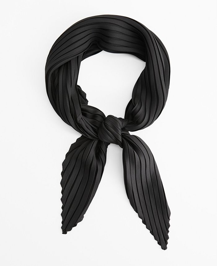 MANGO Pleated Scarf - Macy's