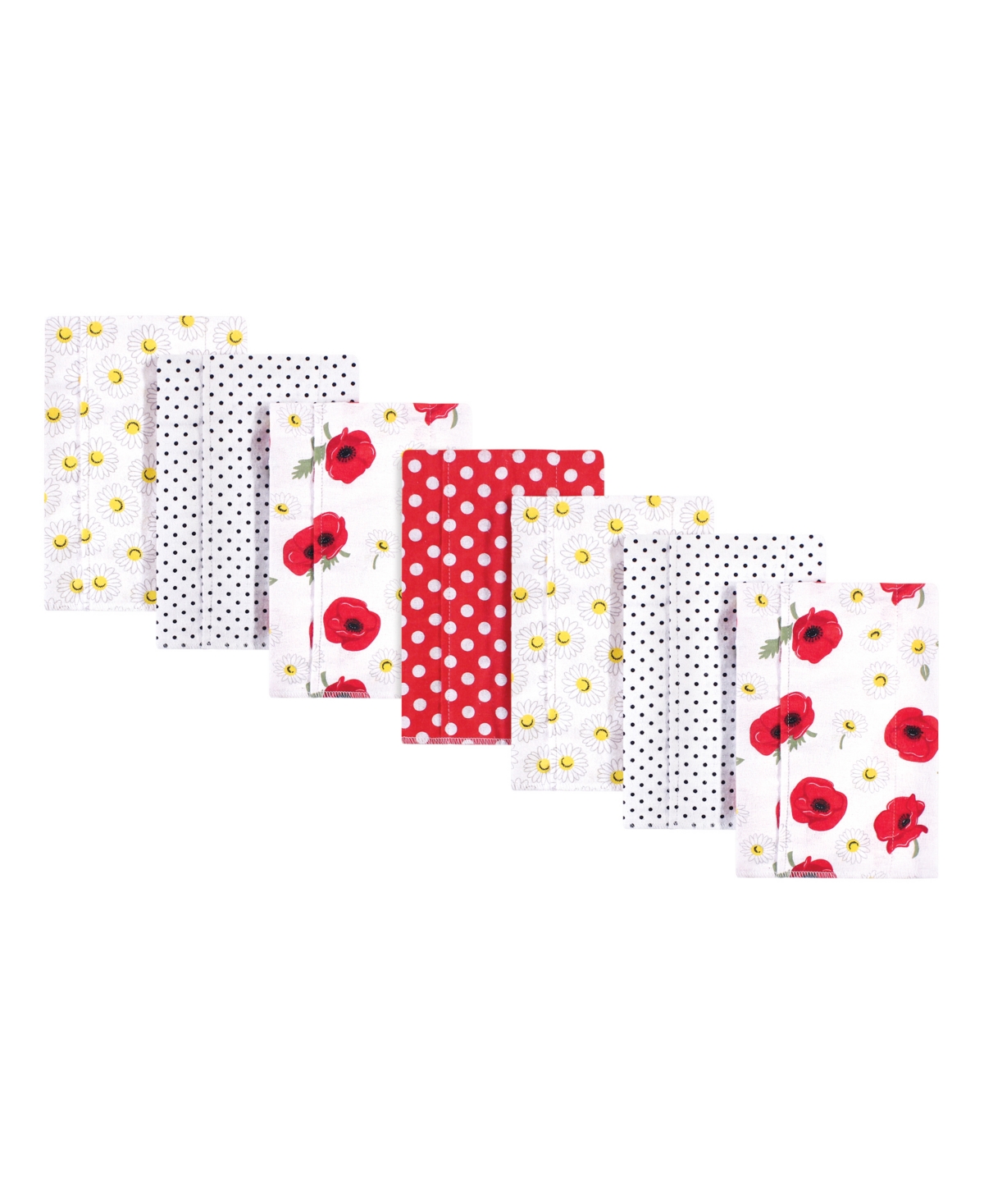Click here for Hudson Baby Girls 7Pk Flannel Burp Cloth - Poppy D... prices