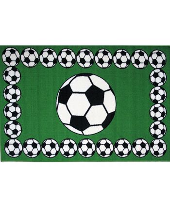Fun Rugs Fun Time Soccer Time 19" x 29" Area Rug - Macy's