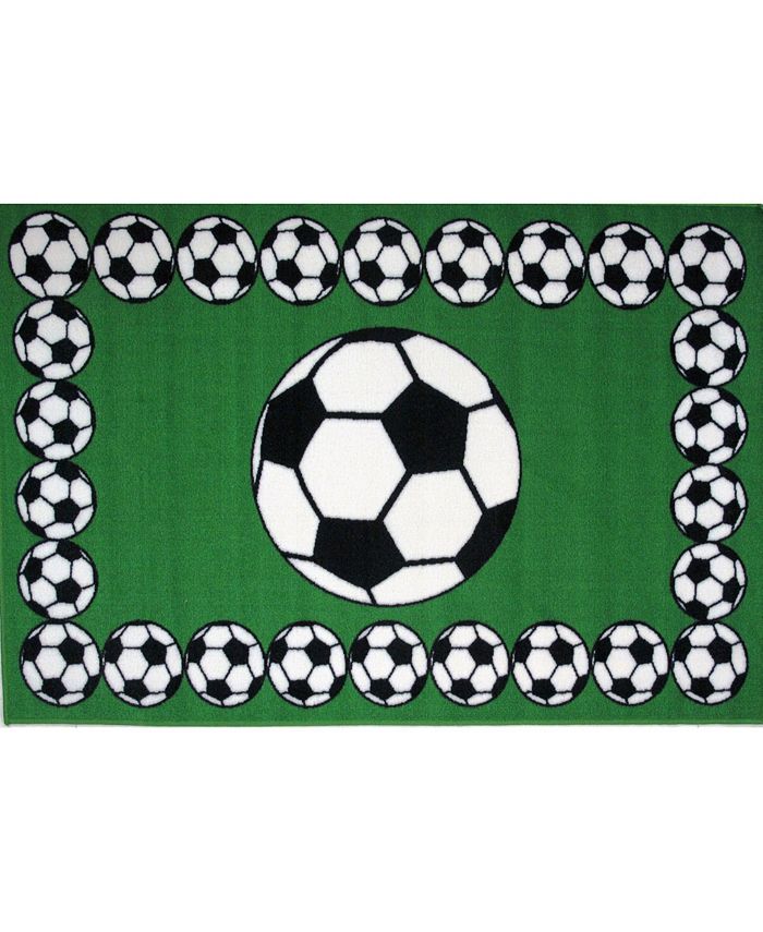 Fun Rugs Fun Time Soccer Time 19" x 29" Area Rug - Macy's