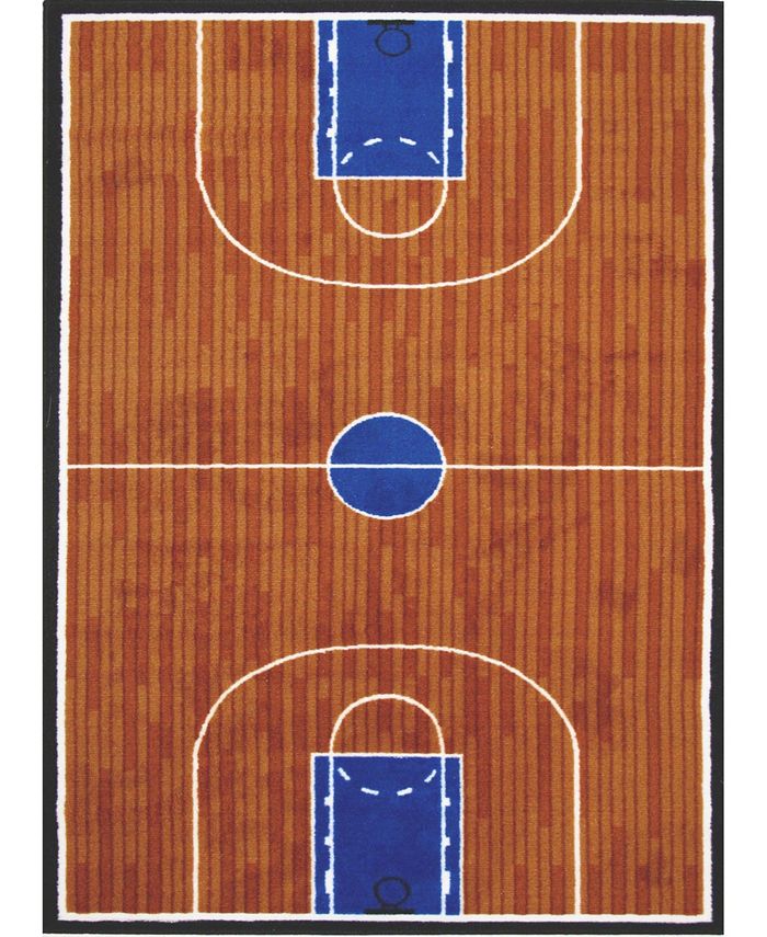 Fun Rugs Fun Time Basketball Court 19" x 29" Area Rug - Macy's