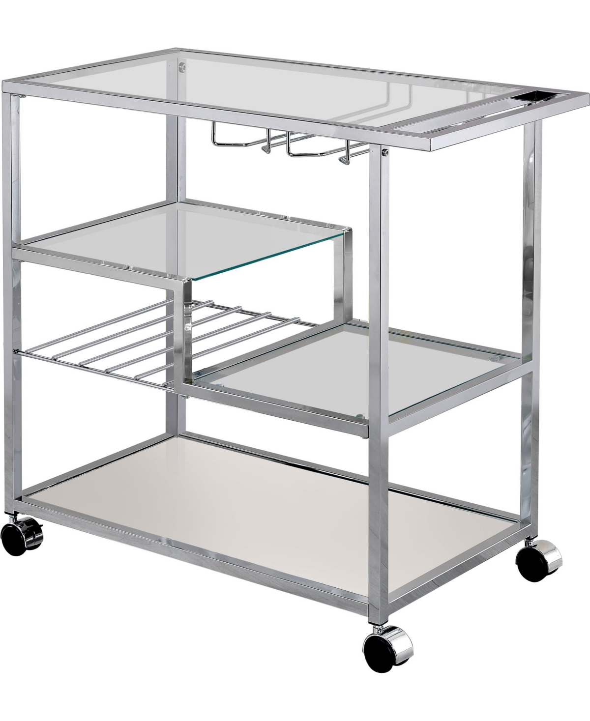 Click here for Kendra Metal Mobile Serving Cart - Chrome prices