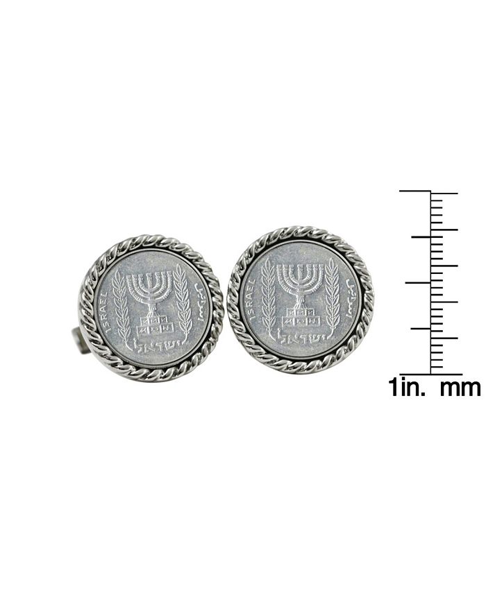 American Coin Treasures Israel Menorah Coin Cuff Links - Macy's