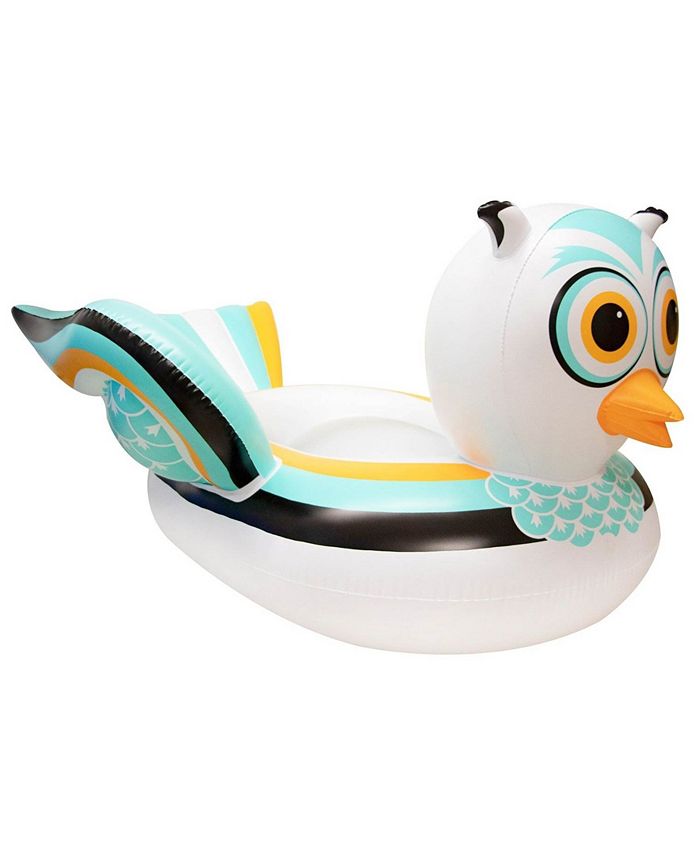 Swimline 90721M Swimming Pool Lake Giant Rideable Owl Inflatable Float ...