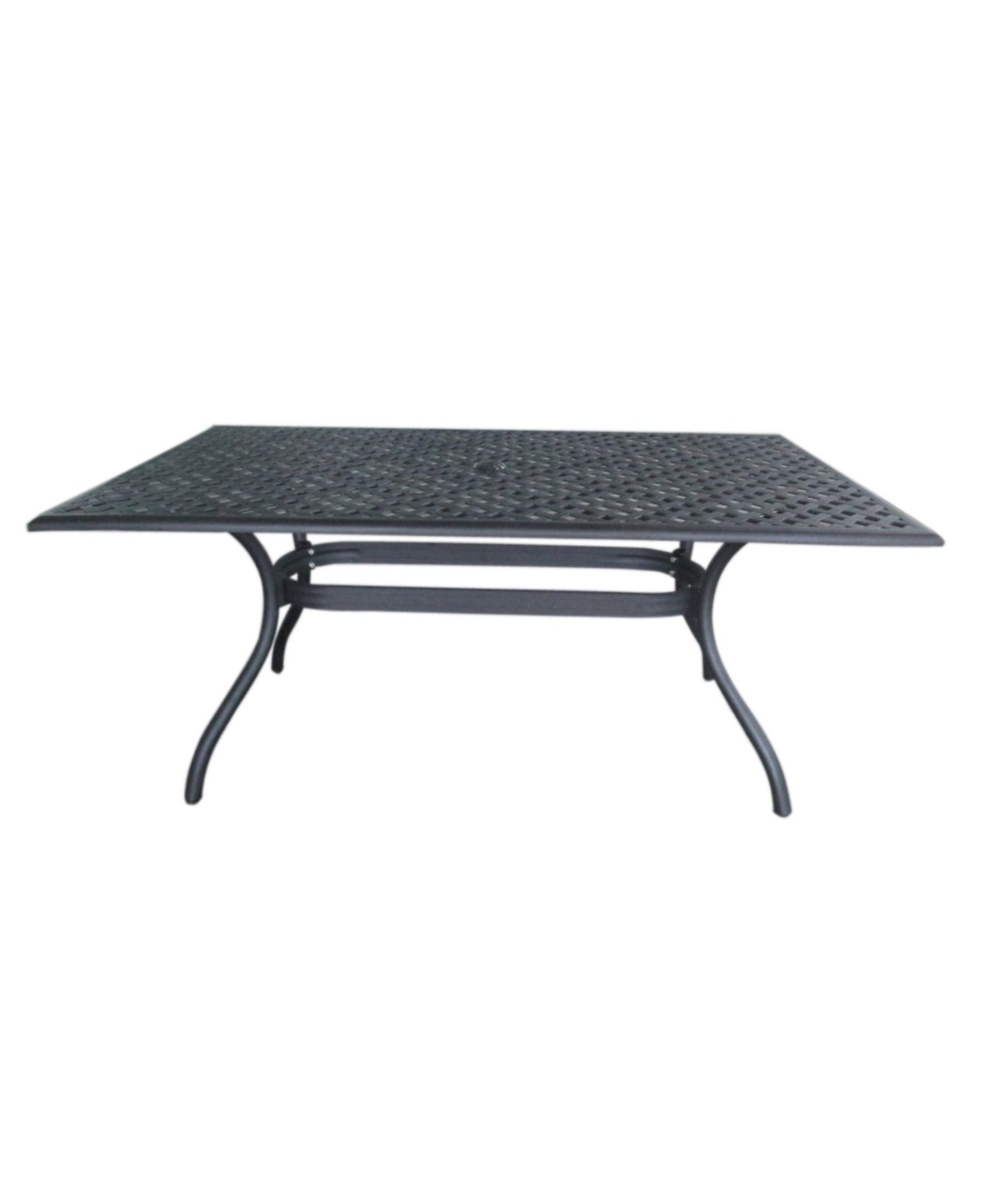 Click here for Noble House Caruba Cast Rectangular Table - Black prices