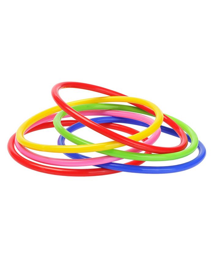 Trademark Global Hey Play Ring Toss Game - Colorful Adjustable Stacking ...
