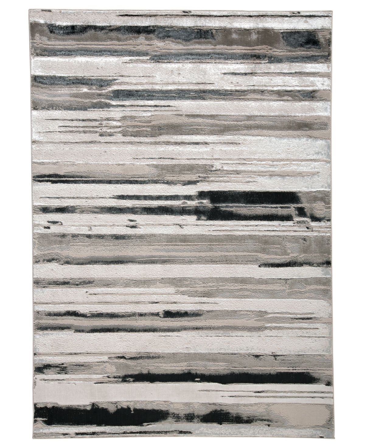 Click here for Feizy Micah R3049 Silver 5 x 8 Area Rug - Silver prices