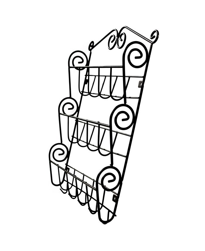 Spectrum Scroll Wall Mount 3-Tier Letter Holder Key Rack - Macy's