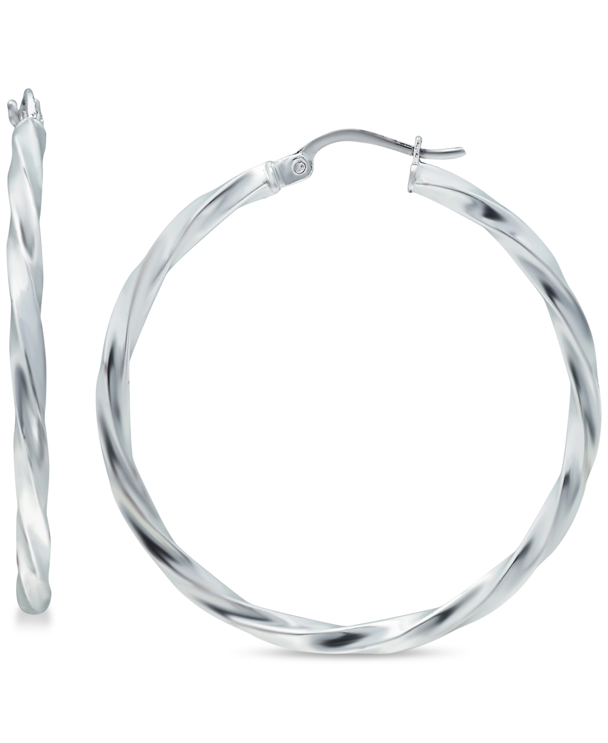 Click here for Giani Bernini Twist Hoop Earrings in Sterling Silv... prices