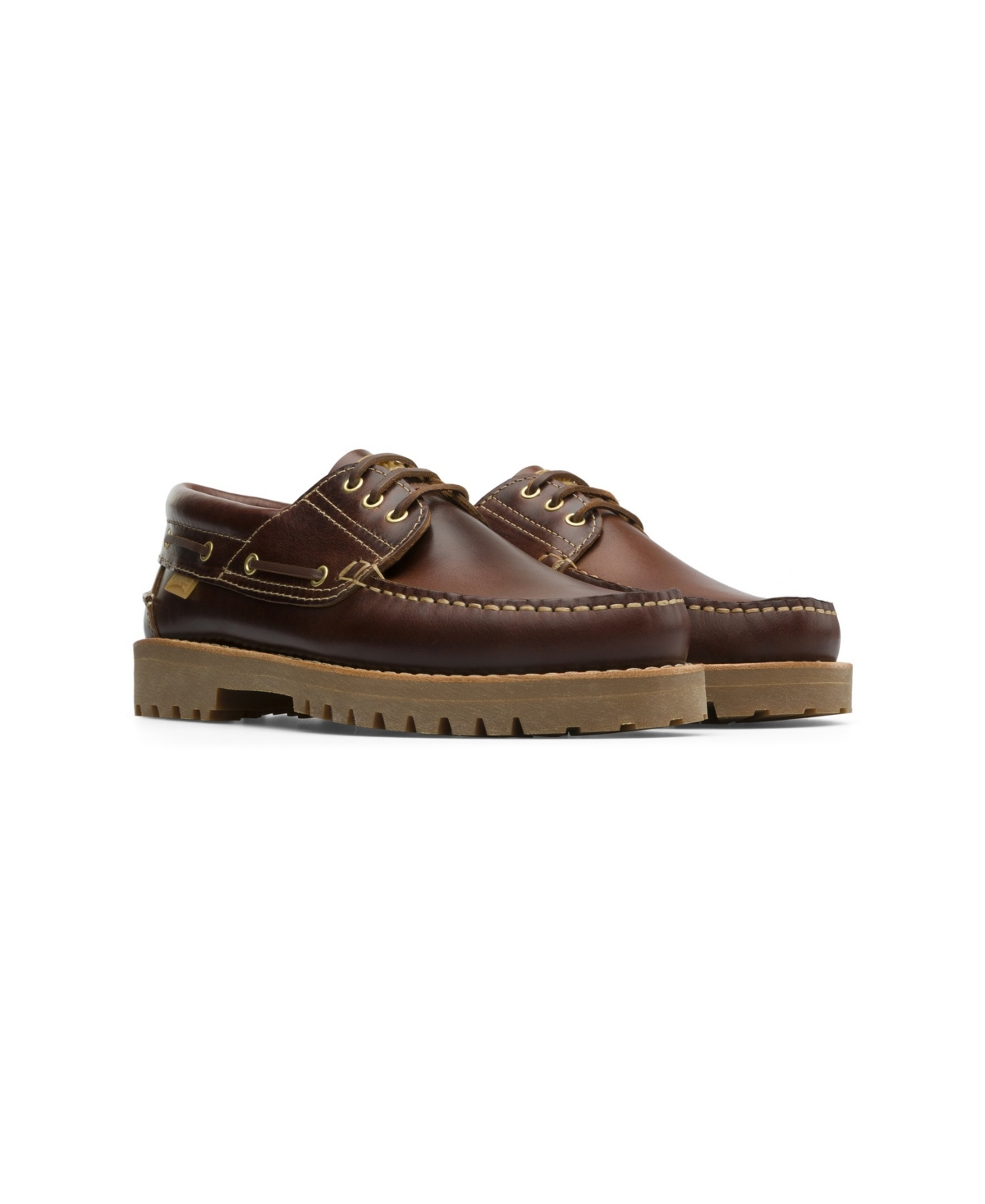 Click here for Camper Mens Nautico Leather Boat Shoe - Brown prices