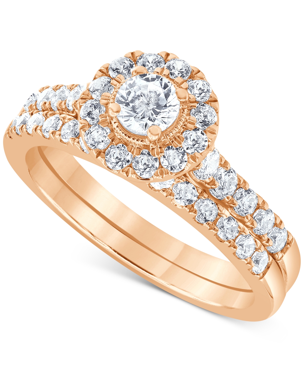 Click here for Diamond Halo Bridal Set (1 ct. t.w.) in 14k White... prices