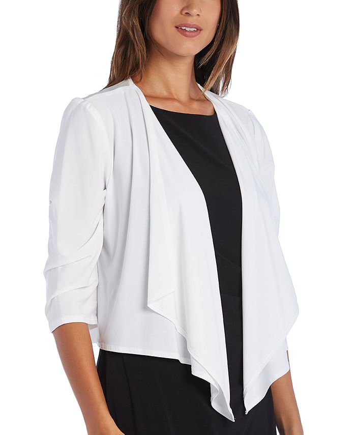 R & M Richards Sheer-Back Shrug - Macy's