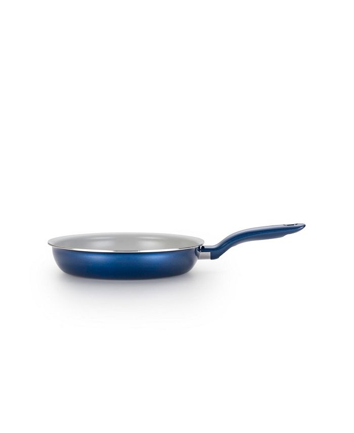 T-Fal Initiatives Ceramic 14-Pc. Cookware Set, Blue - Macy's