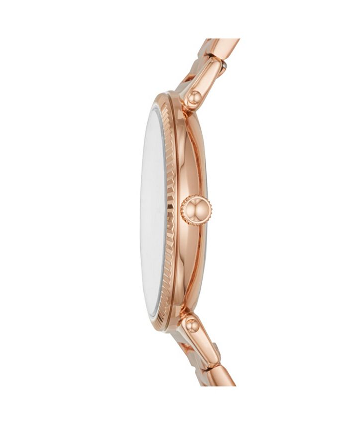 Fossil Women's Daisy Rose Gold-Tone Bracelet Watch 34mm - Macy's