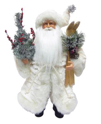 Santa's Workshop 12" Winter White Santa - Macy's