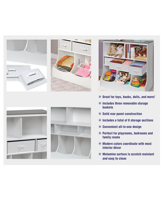 Badger Basket Combo Bin Storage Unit with Three Baskets - Macy's