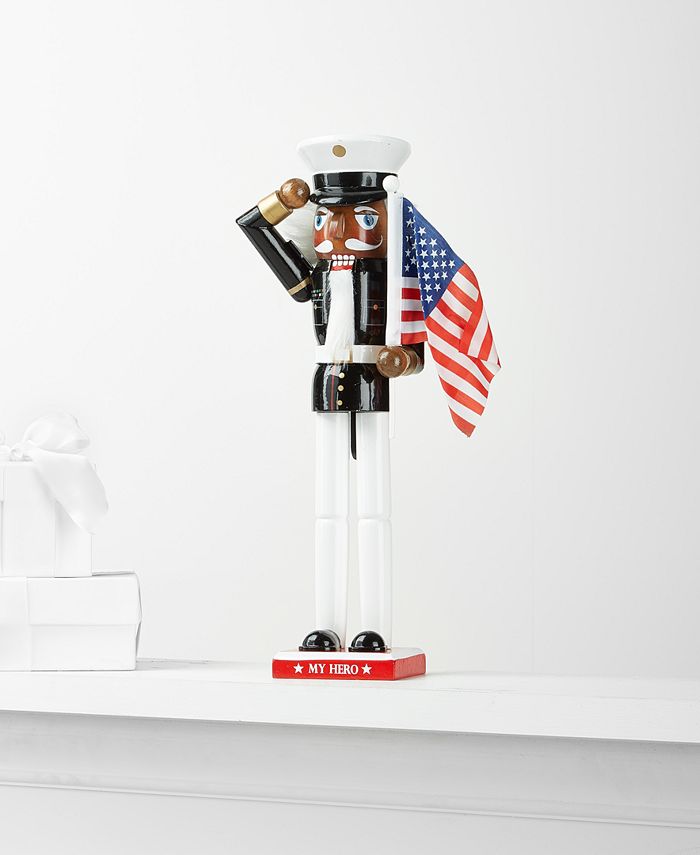 Holiday Lane My Hero African American Marine Nutcracker, Created for ...