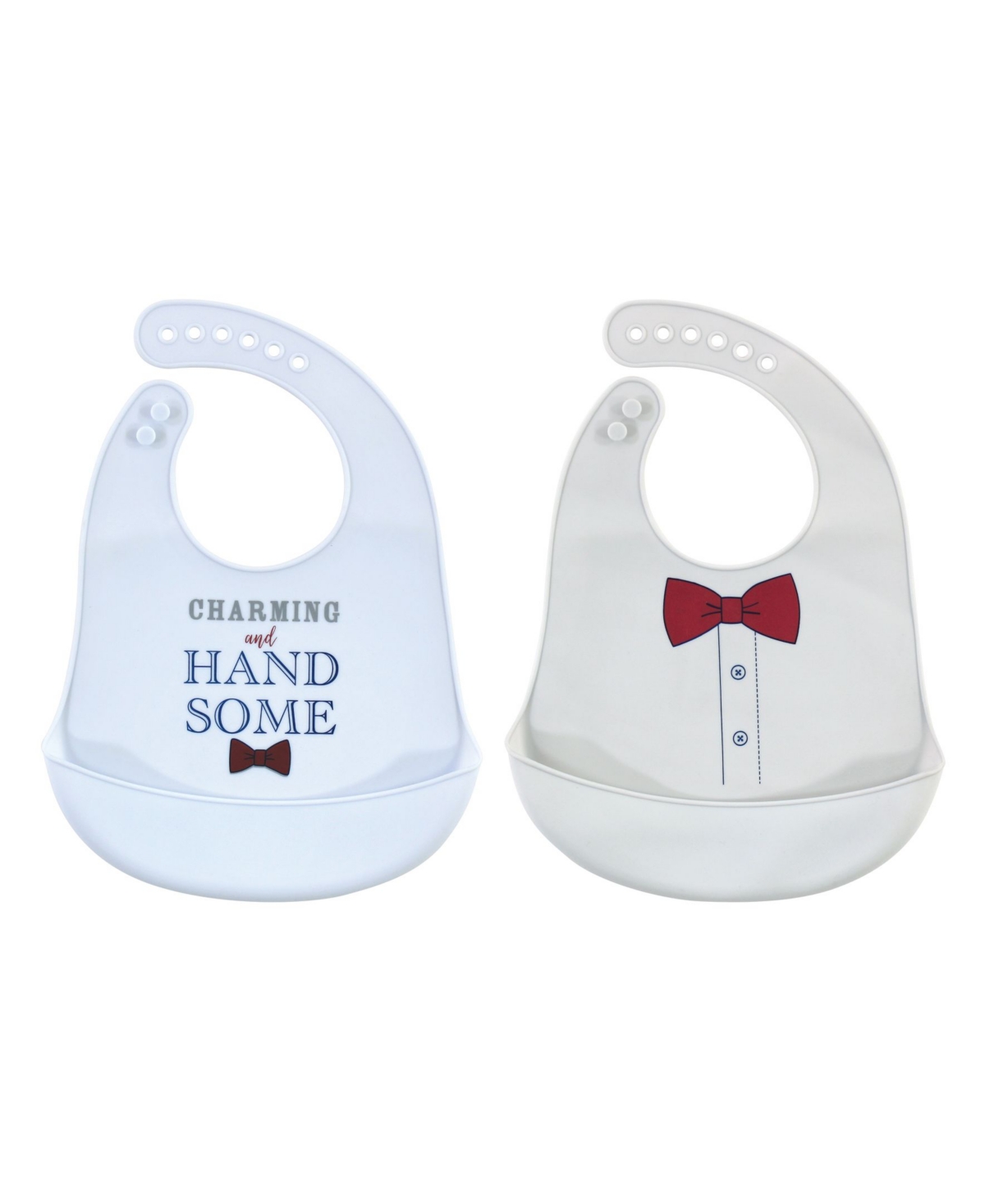 Click here for Little Treasure Baby Boy Silicone Bibs 2pk - Charm... prices