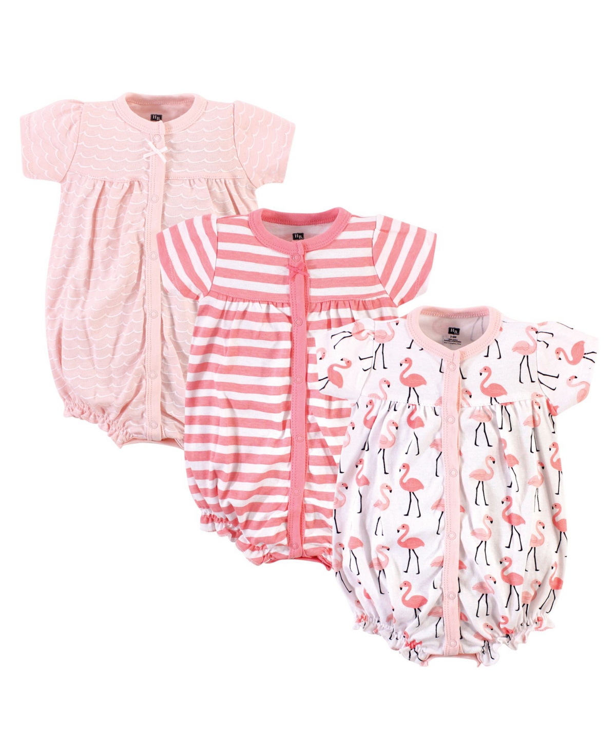 Click here for Hudson Baby Baby Girls Hudson Cotton Rompers - Cor... prices