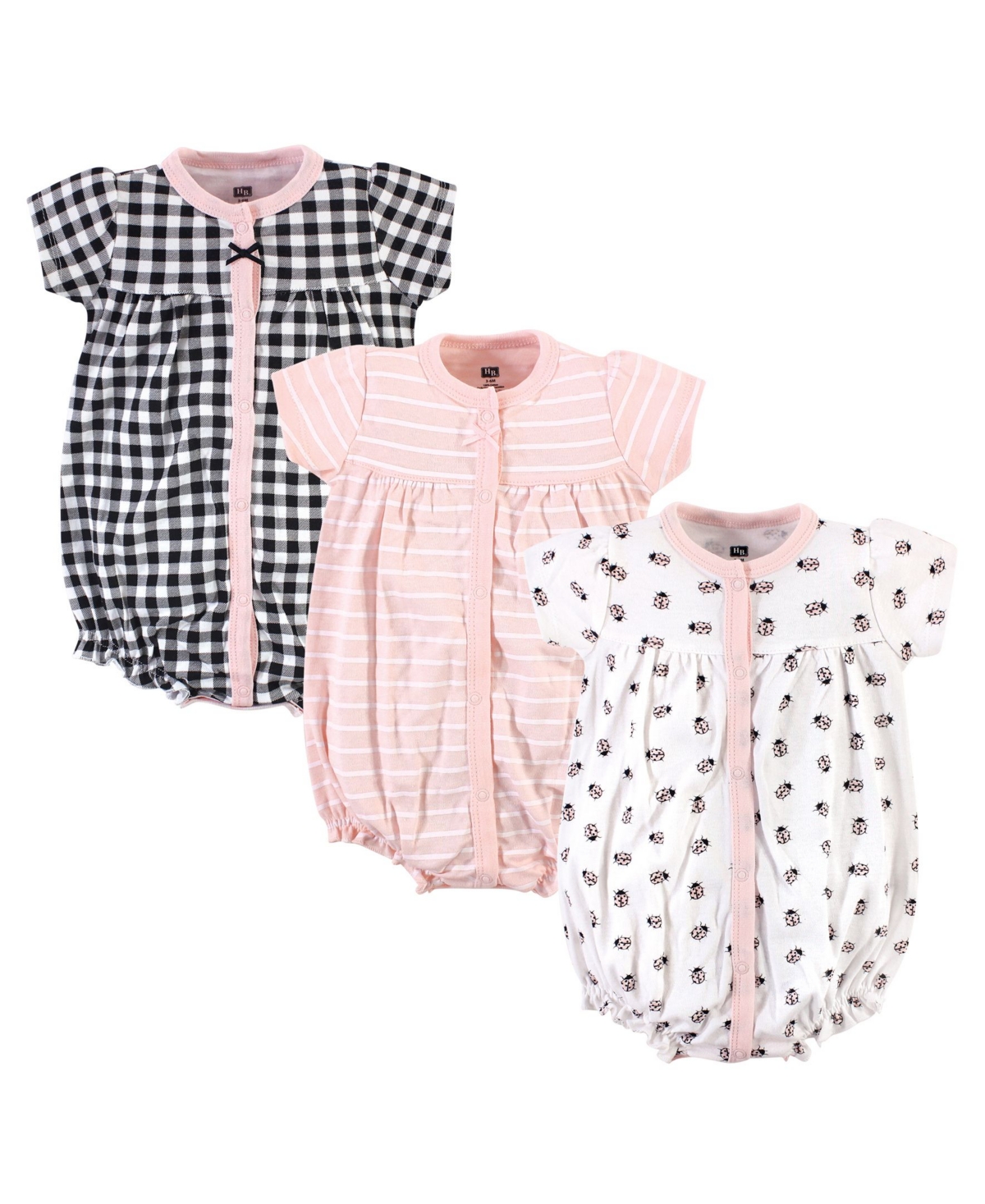 Click here for Hudson Baby Baby Girls Hudson Cotton Rompers - Lad... prices