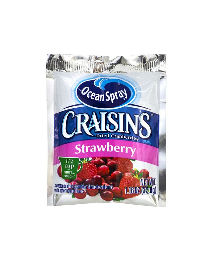 Ocean Spray Craisins Strawberry Flavored Dried Cranberries, 1.16 oz ...
