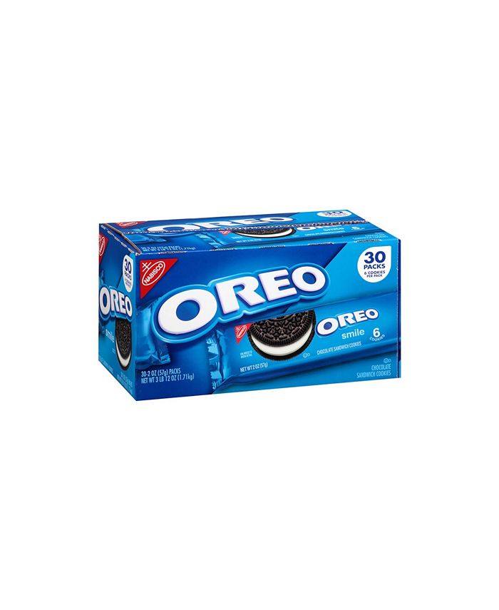 Oreo Nabisco Single Serve Oreos 2 oz, 30 Count - Macy's
