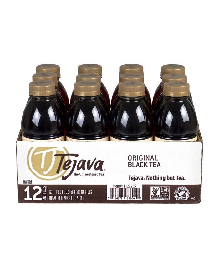 Tejava Original Unsweetened Black Tea, 16.9 oz, 12 Count - Macy's