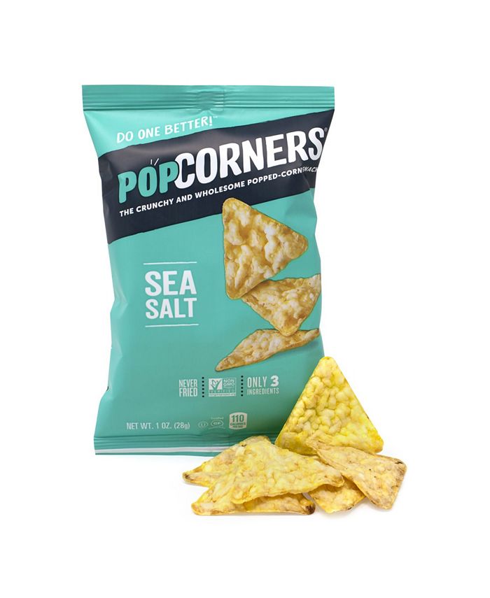 PopCorners Popped-Corn Snack Sea Salt, 1 oz, 40 Count - Macy's