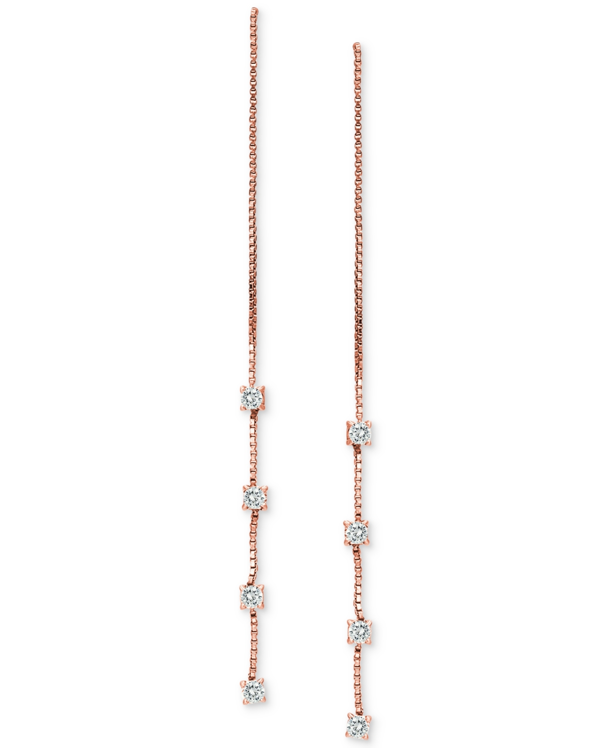 Click here for Giani Bernini Cubic Zirconia Threader Earrings  Cr... prices