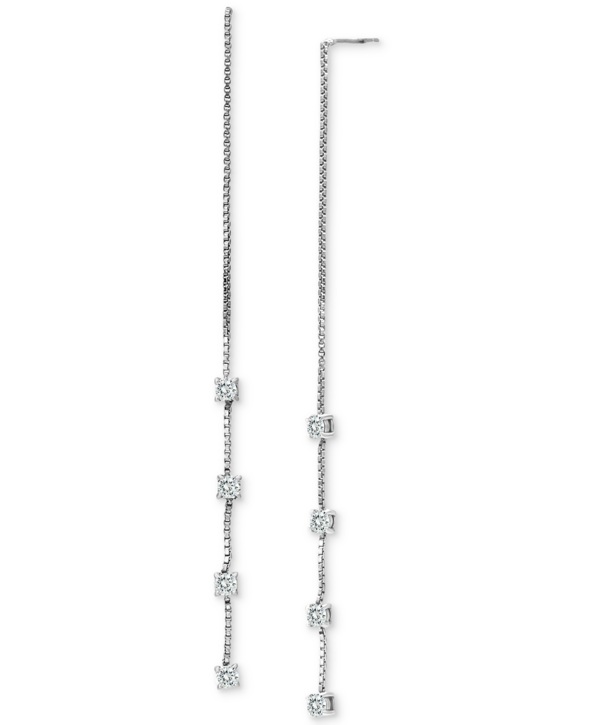 Click here for Giani Bernini Cubic Zirconia Threader Earrings  Cr... prices