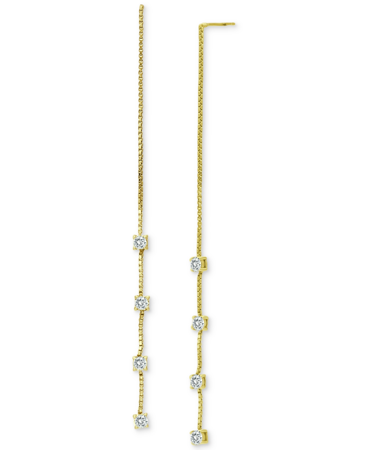 Click here for Giani Bernini Cubic Zirconia Threader Earrings  Cr... prices