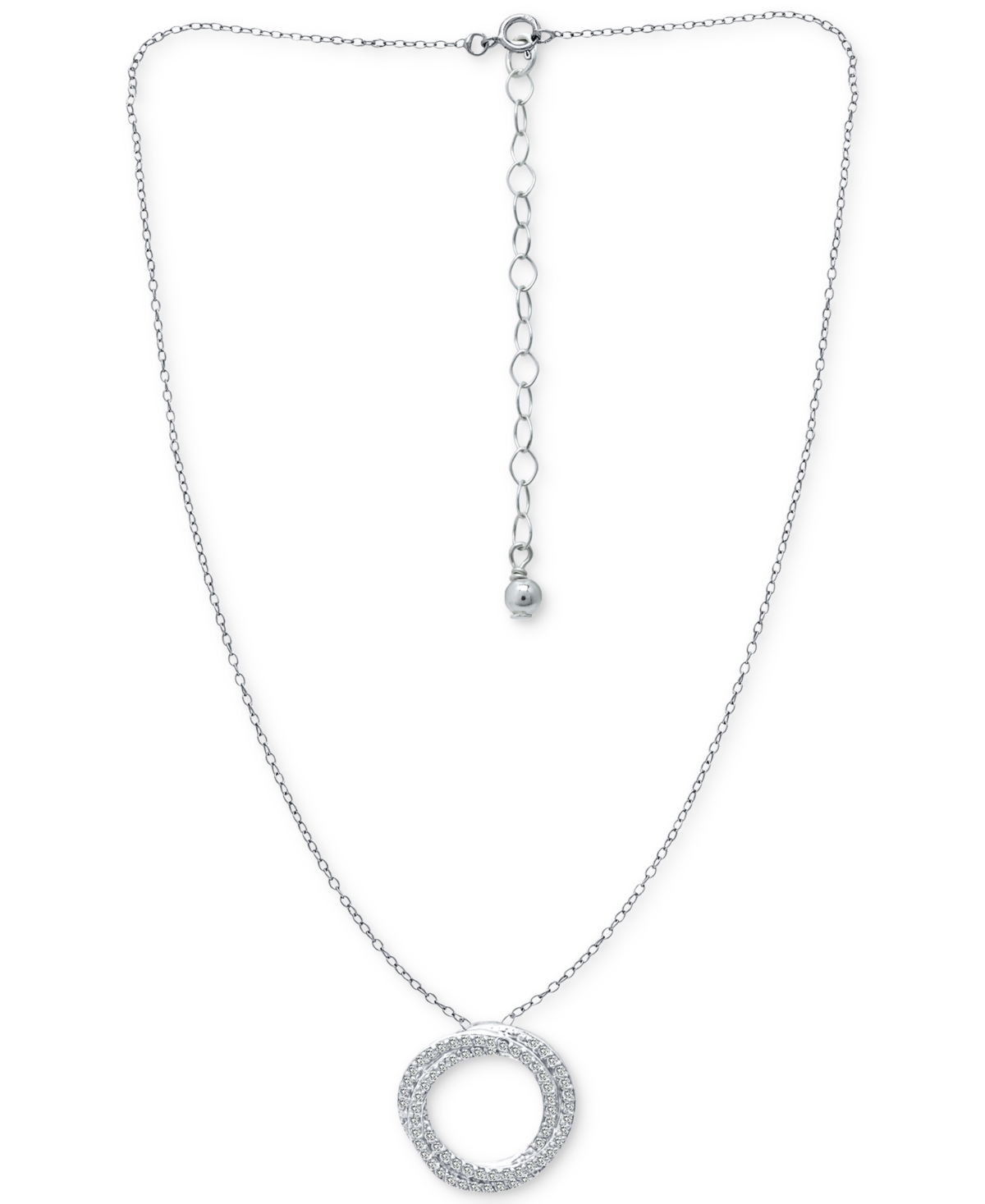 Click here for Giani Bernini Cubic Zirconia Twisted Circle 16 Pen... prices
