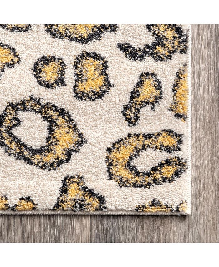 nuLoom Leopard RZBD61B Beige 8' x 10' Area Rug - Macy's