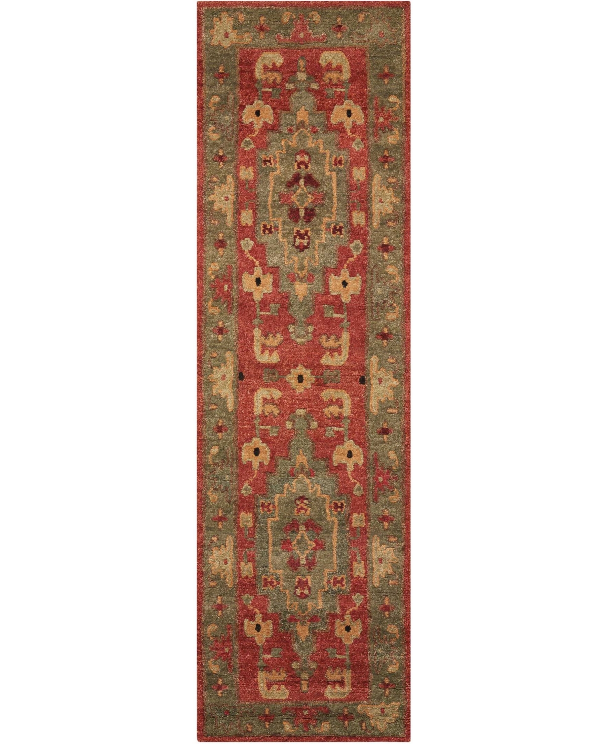 Click here for Nourison Home Tahoe TA01 Rust 23 x 8 Runner Rug -... prices