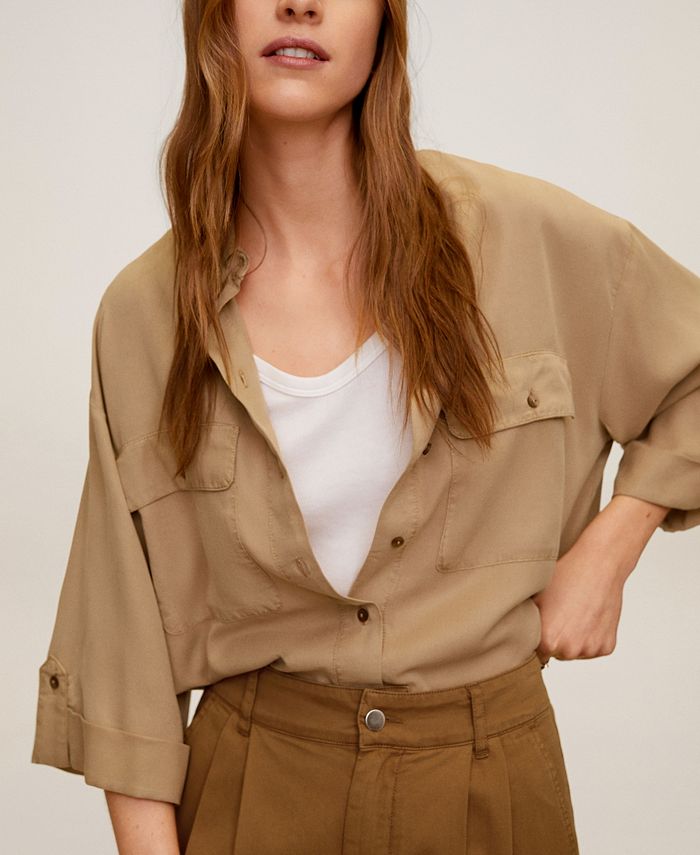 MANGO Relaxed Pants - Macy's