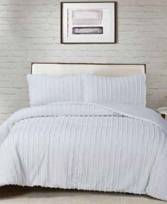 CLOSEOUT! Ellison Stripe Tufted Chenille Comforter Set - Macy's