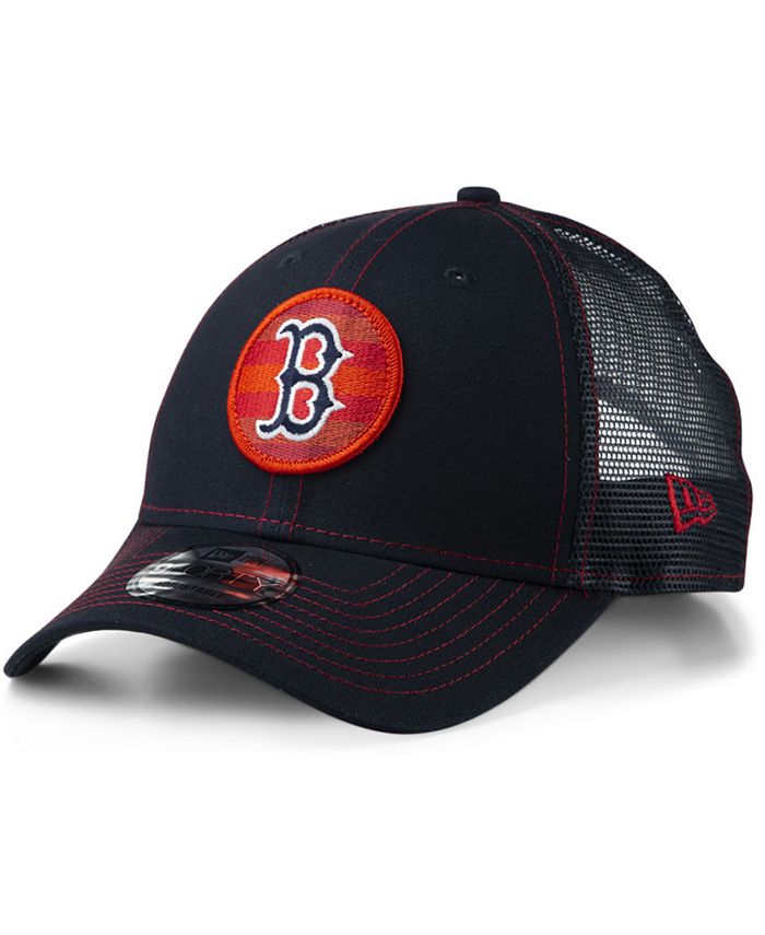 New Era Boston Red Sox Logo Fill Trucker 9FORTY Cap - Macy's