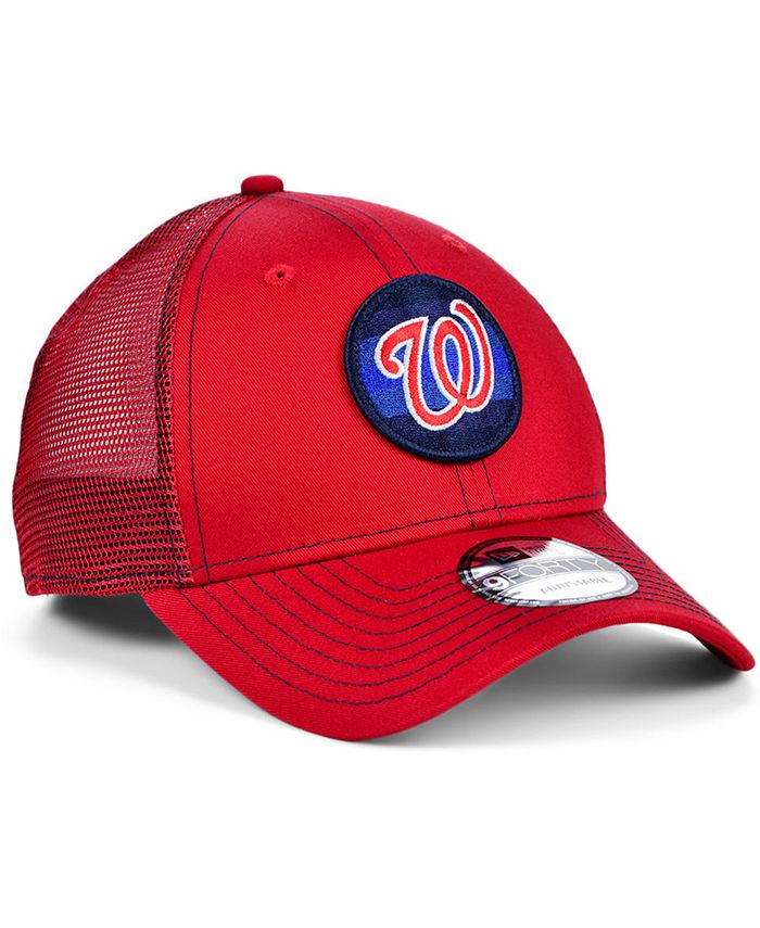New Era Washington Nationals Logo Fill Trucker 9FORTY Cap - Macy's