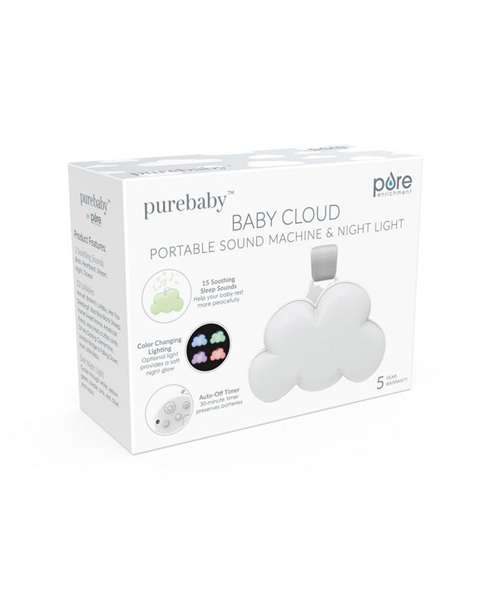Pure Enrichment Baby Cloud Portable Sound Machine Night Light - Macy's