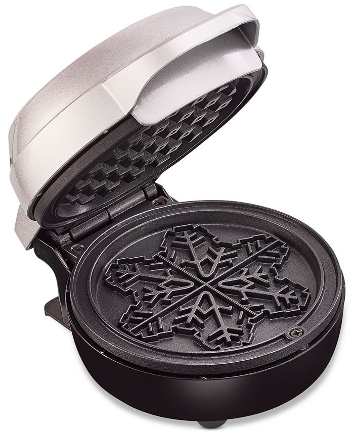 Bella Mini Waffle Maker, Snowflake Silver - Macy's
