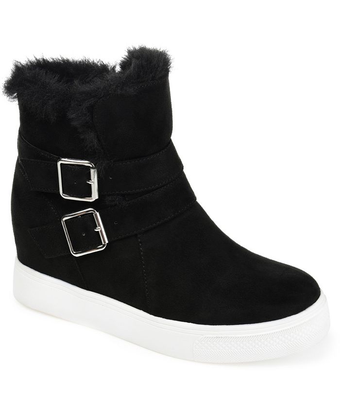 Journee Collection Women's Angelique Wedge Bootie - Macy's