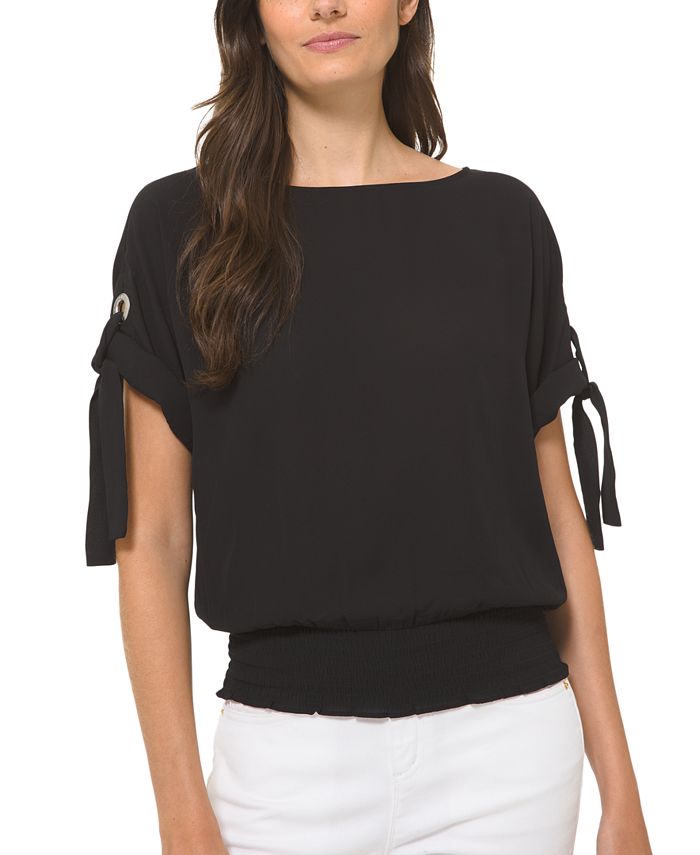 Michael Kors Tie Sleeve Top Macys