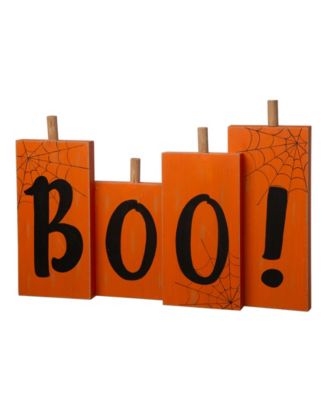 Glitzhome Halloween Wooden Boo Standing Decor - Macy's