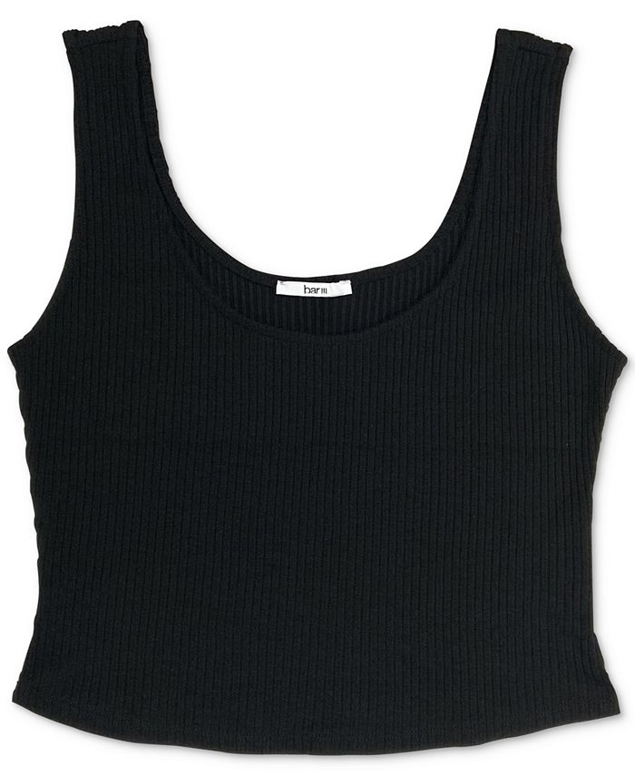 Bar III Ribbed-Knit Sleeveless Top, Created for Macy's & Reviews - Tops ...