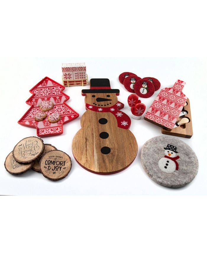 Thirstystone Chalet Coaster Gift Set with Gold Metal Holder - Macy's