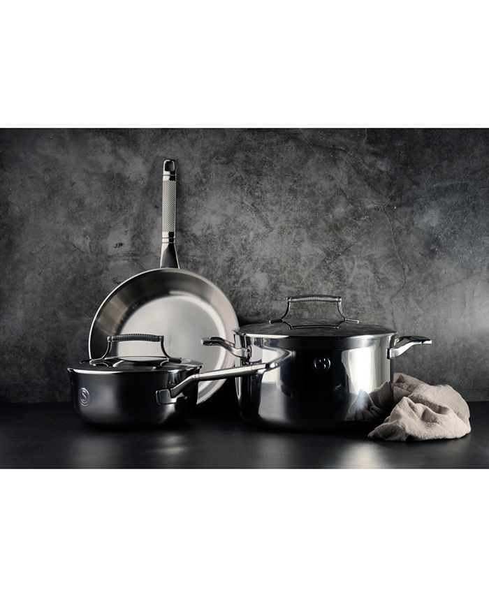 SAVEUR SELECTS Voyage Series Tri-Ply Stainless Steel 5-Pc. Cookware Set ...