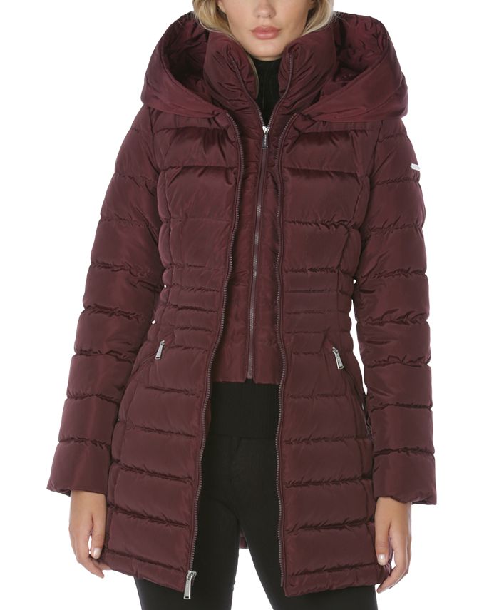 Laundry by Shelli Segal Women's Hooded Puffer Coat & Reviews - Coats ...