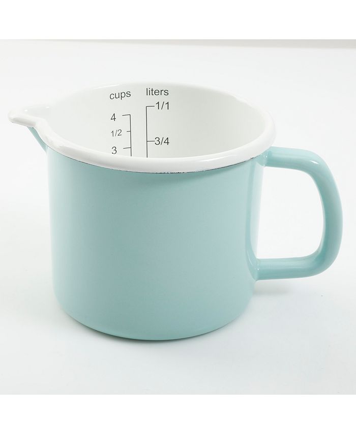 Martha Stewart Collection Enamel-on-Steel 4-Cup Measuring Cup - Macy's