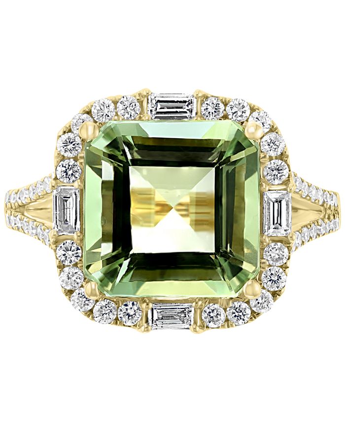 EFFY Collection EFFY® Green Quartz (3-7/8 ct. t.w.) & Diamond (1/2 ct ...