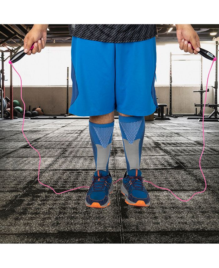 Mind Reader Adjustable Indoor/Outdoor Wire Cable Jump Rope with Digital ...